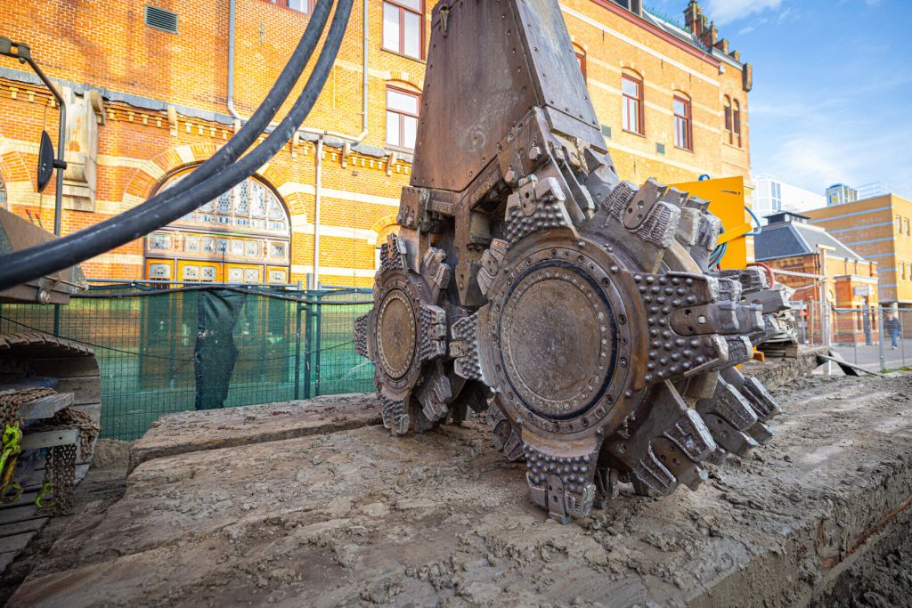 Werkzaamheden op het huidige perron voor fietstunnel › Groningen Spoorzone